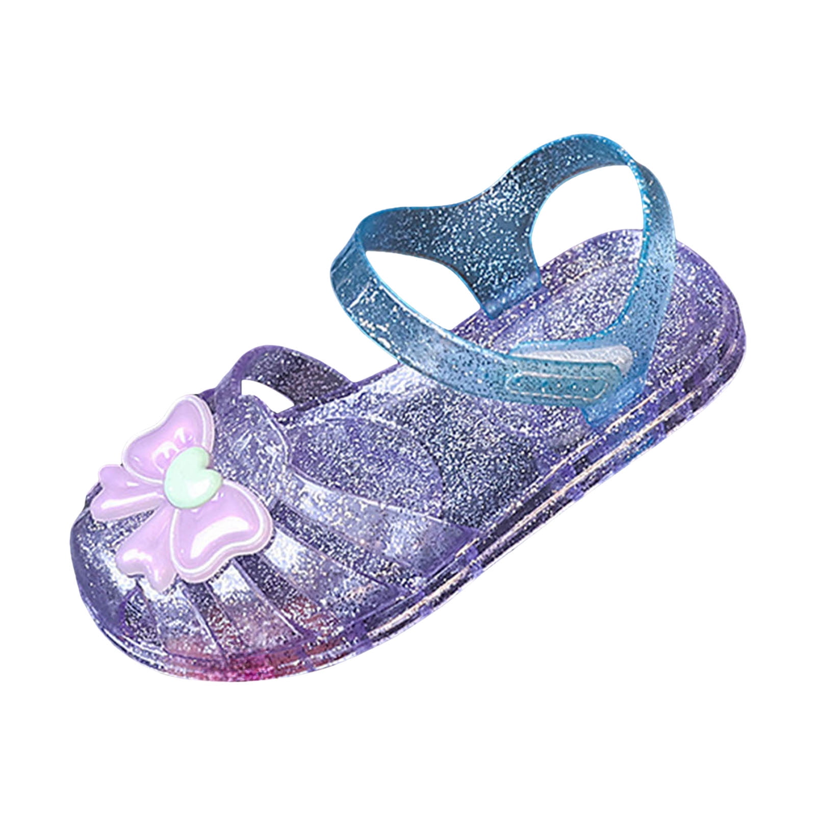 eileial Jelly Sandals Girls Kids Summer Crystal Sandals Frozen Princess ...