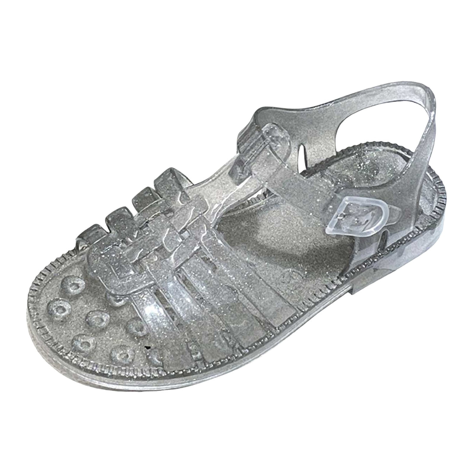 eileial Sandals for Girls Jellies Princess Dress Slides Soft Retro ...