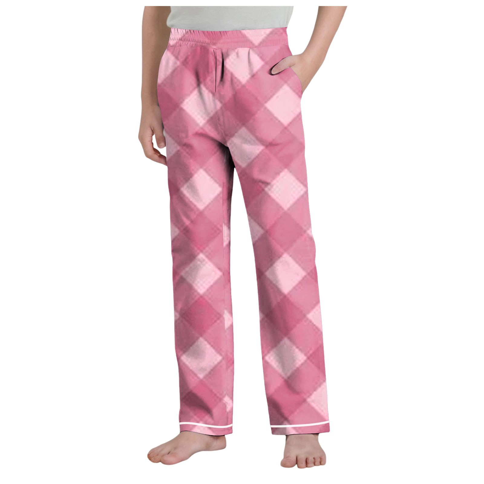eileial Toddler Girls Pajama Pants Children Kids Boys Soft Comfy Plaid ...