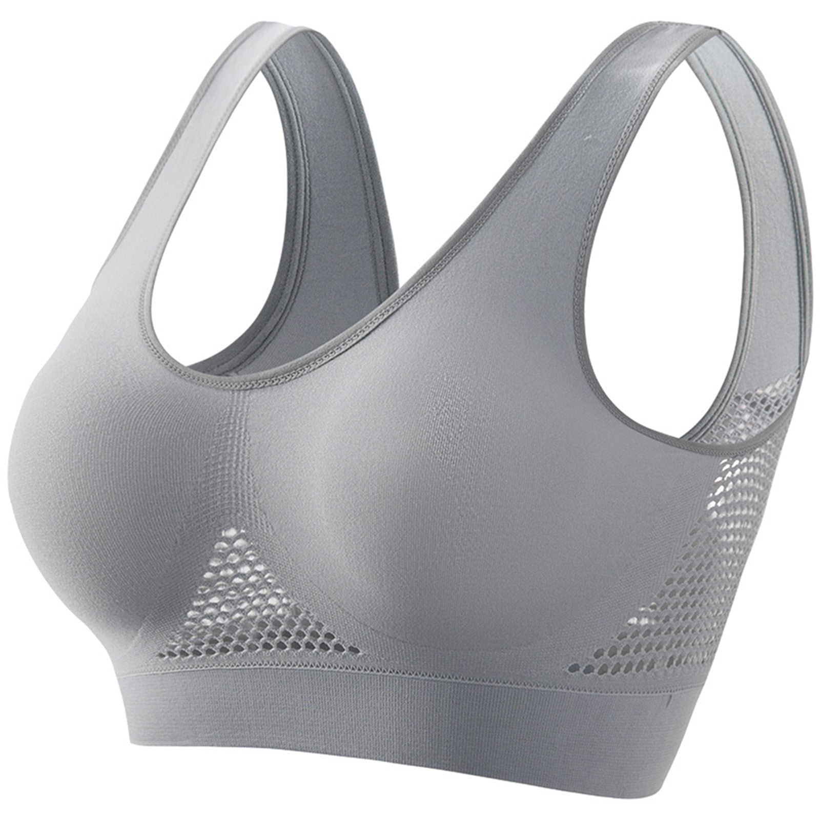 eileial Wireless Comfy Bra for Women Women's Plus Size Cotton Unlined ...