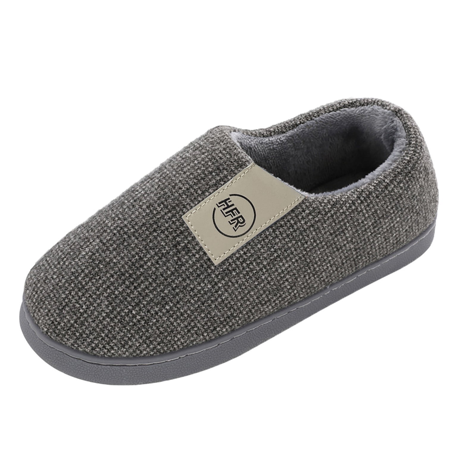 eileial Women's Fuzzy Curly Fuzzy Memory Foam Loafer Slippers with ...