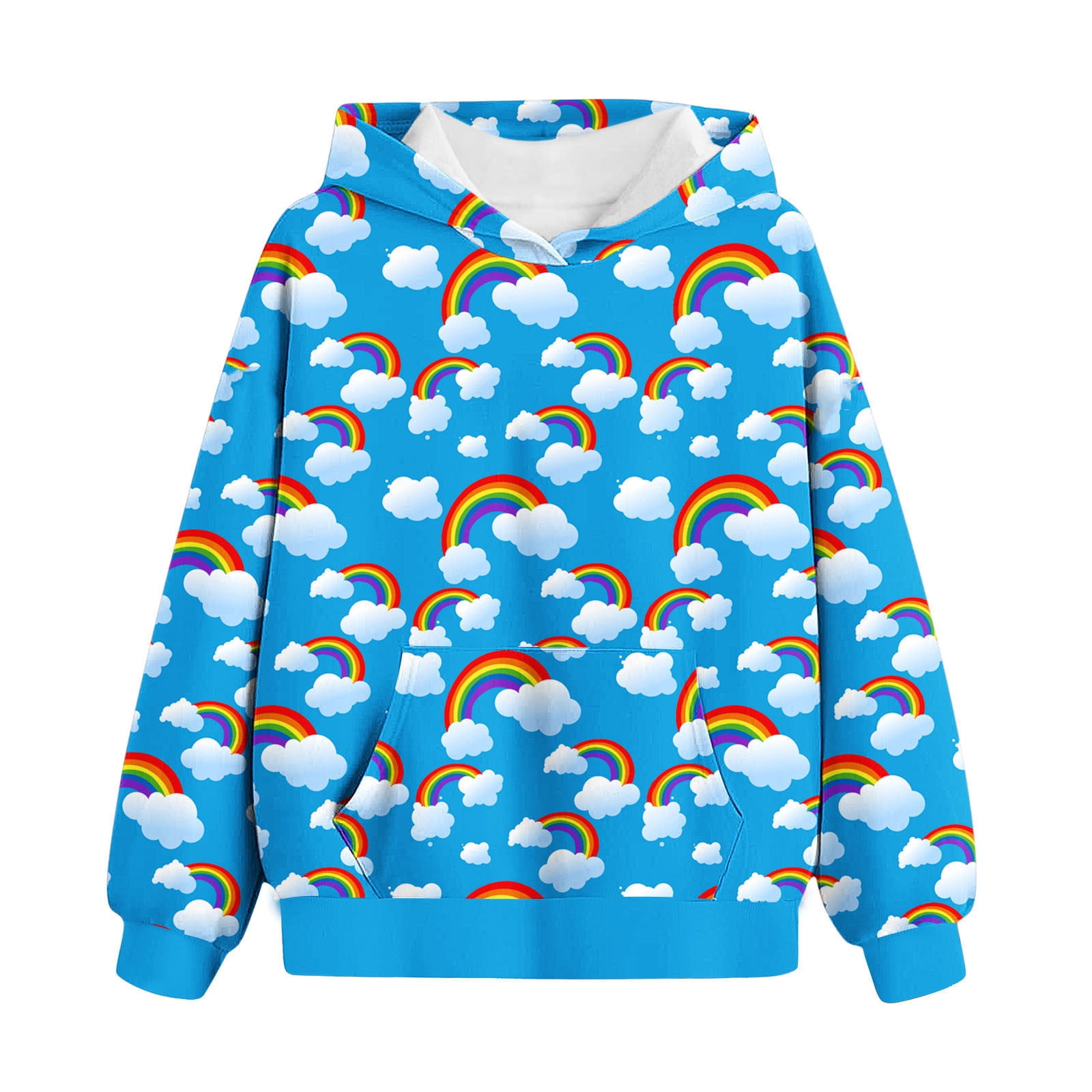 eilrgd Toddler Girls Hoodies Kids Rainbow Jacket Fashion Sweatshier for ...