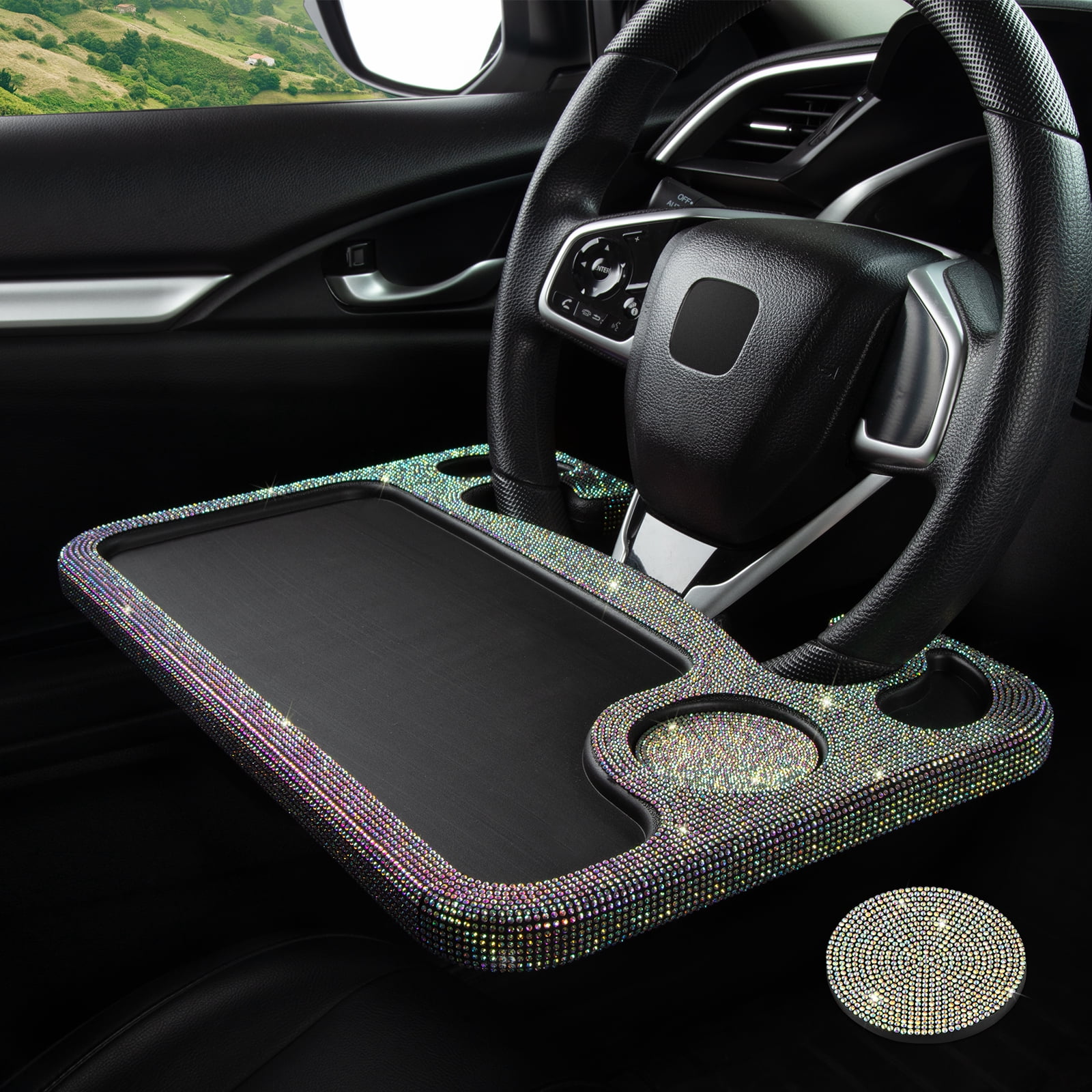 Steering Wheel Table Smiley Car Steering Wheel Laptop Cooling Desk ...