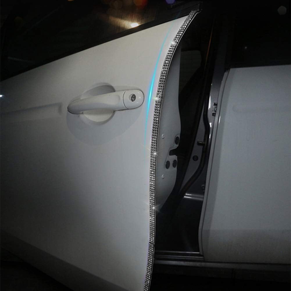 eing Door Edge Anti-Scratch Sticker Door Crash Bumper Crystal Bling ...