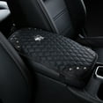 eing Pu Leather Center Console Cover with Crown,Decoration Pad Cushion ...