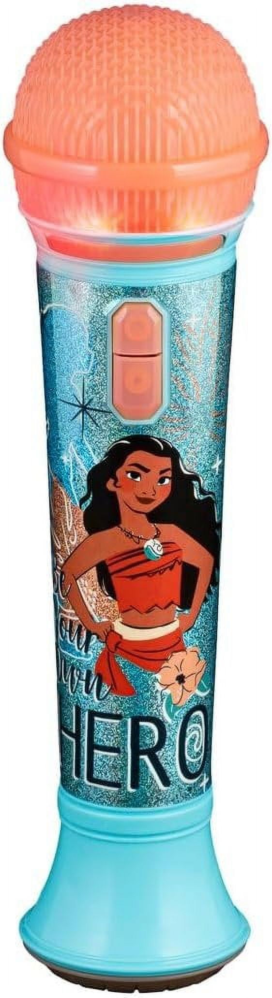 Disney Princess Moana Kids Karaoke Machine with Sing Along Microphone ...