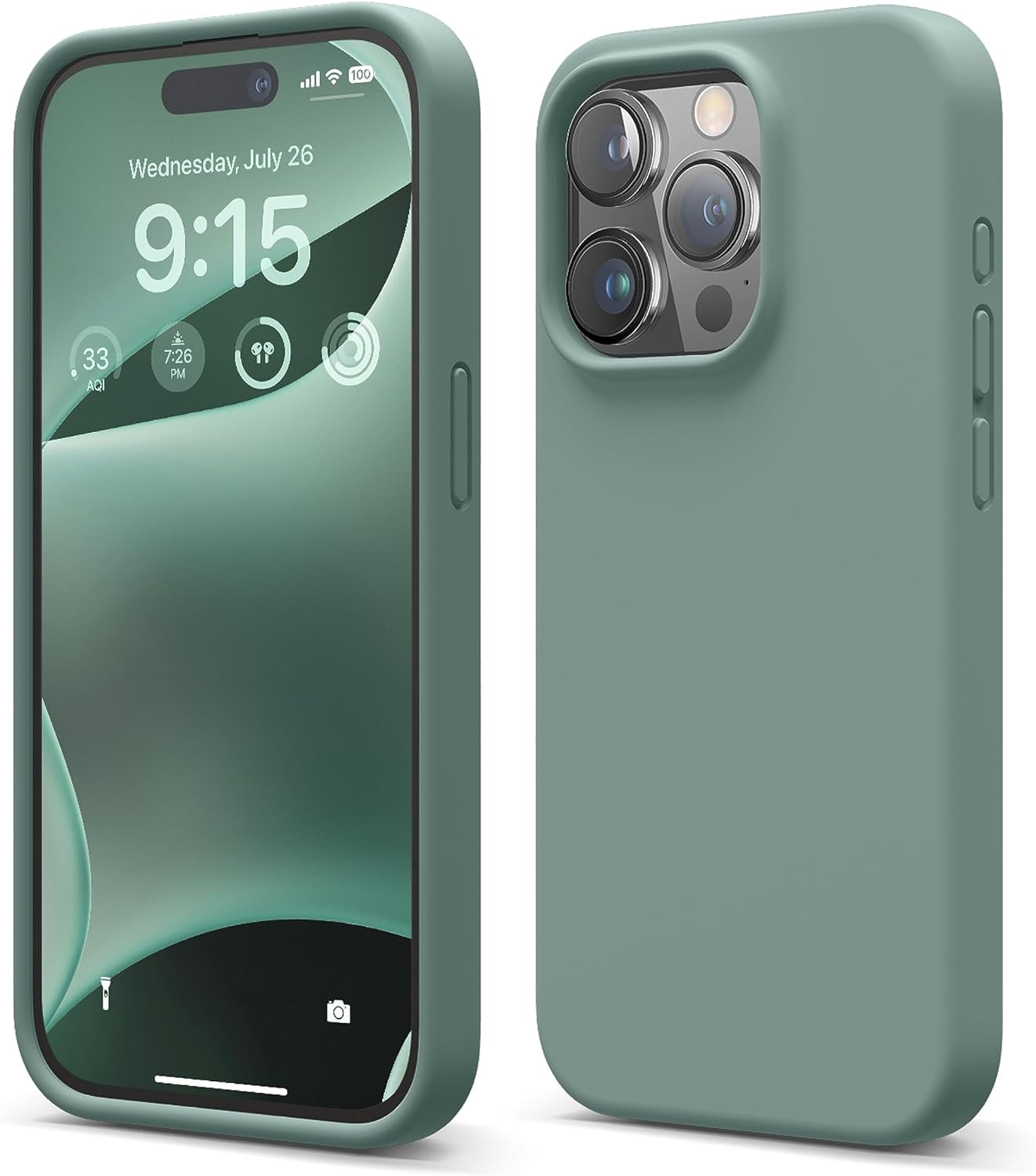 Elago iPhone 15 Pro Case, Liquid Silicone, Shockproof Full Body ...