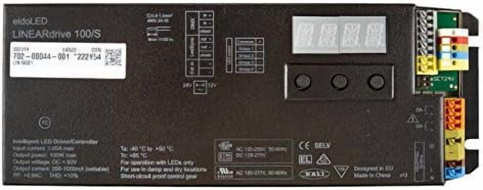 eldoLED LIN100S1 LINEARdrive 100/S Intelligent DMX RDM & DALI 4 Channel ...