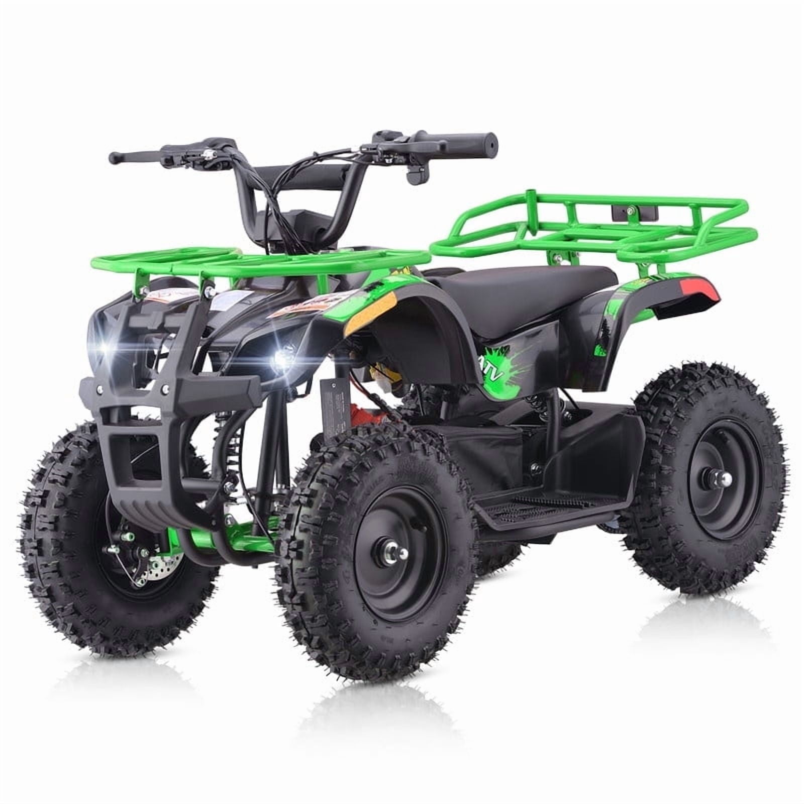 QEASET Electric atv Dirt Quad, 36V 500W Motor, 12-16mph Speed, Twist ...