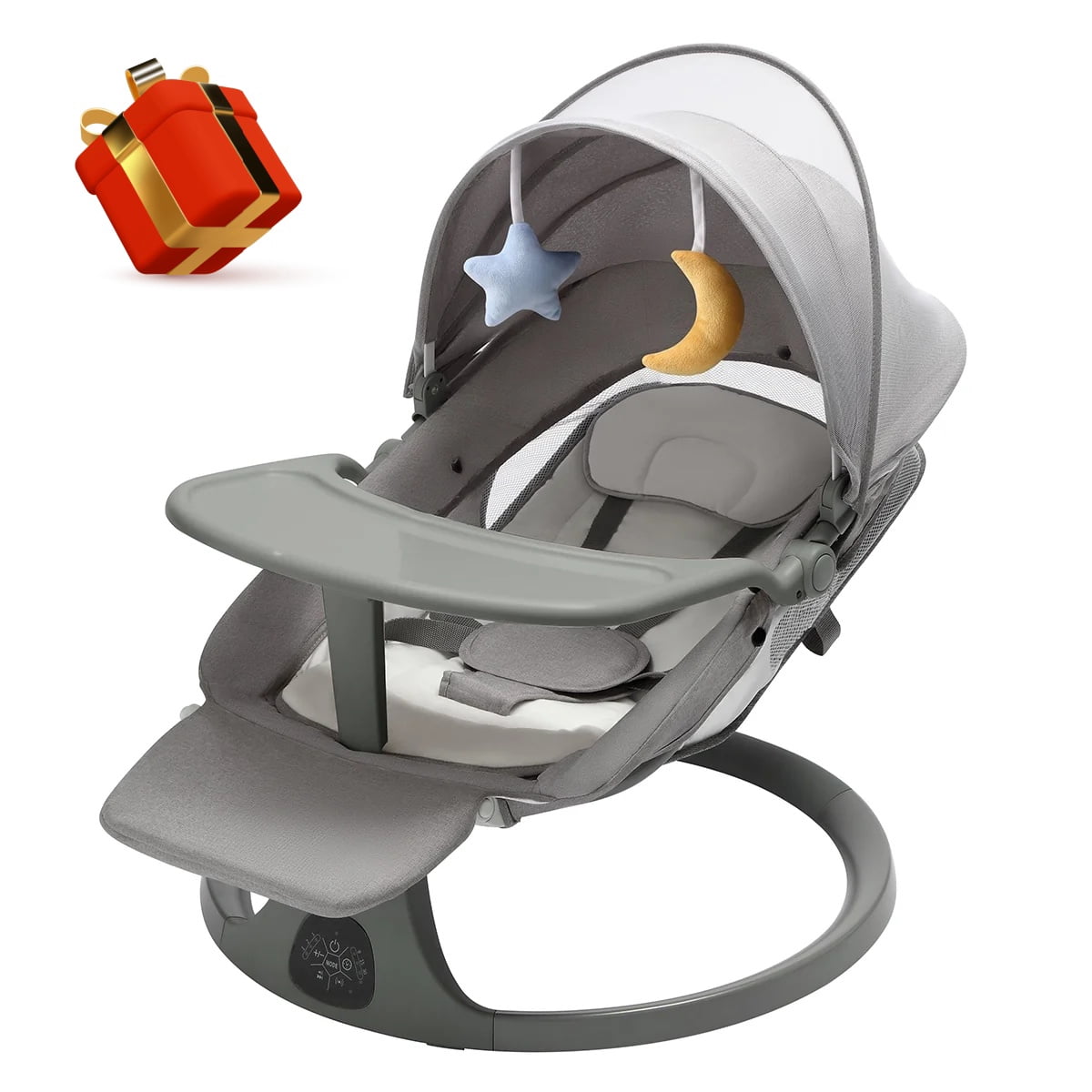 electric baby swing with footrest and food plate - Walmart.com