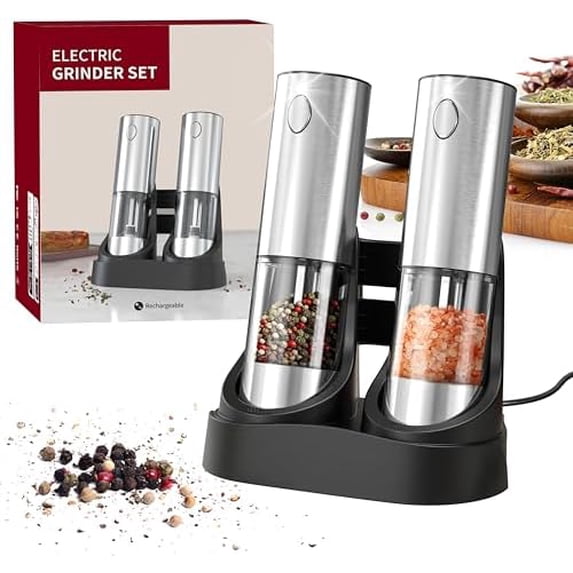 electric grinder salt and pepper set$$Home Decor, Kitchen, & Other ...