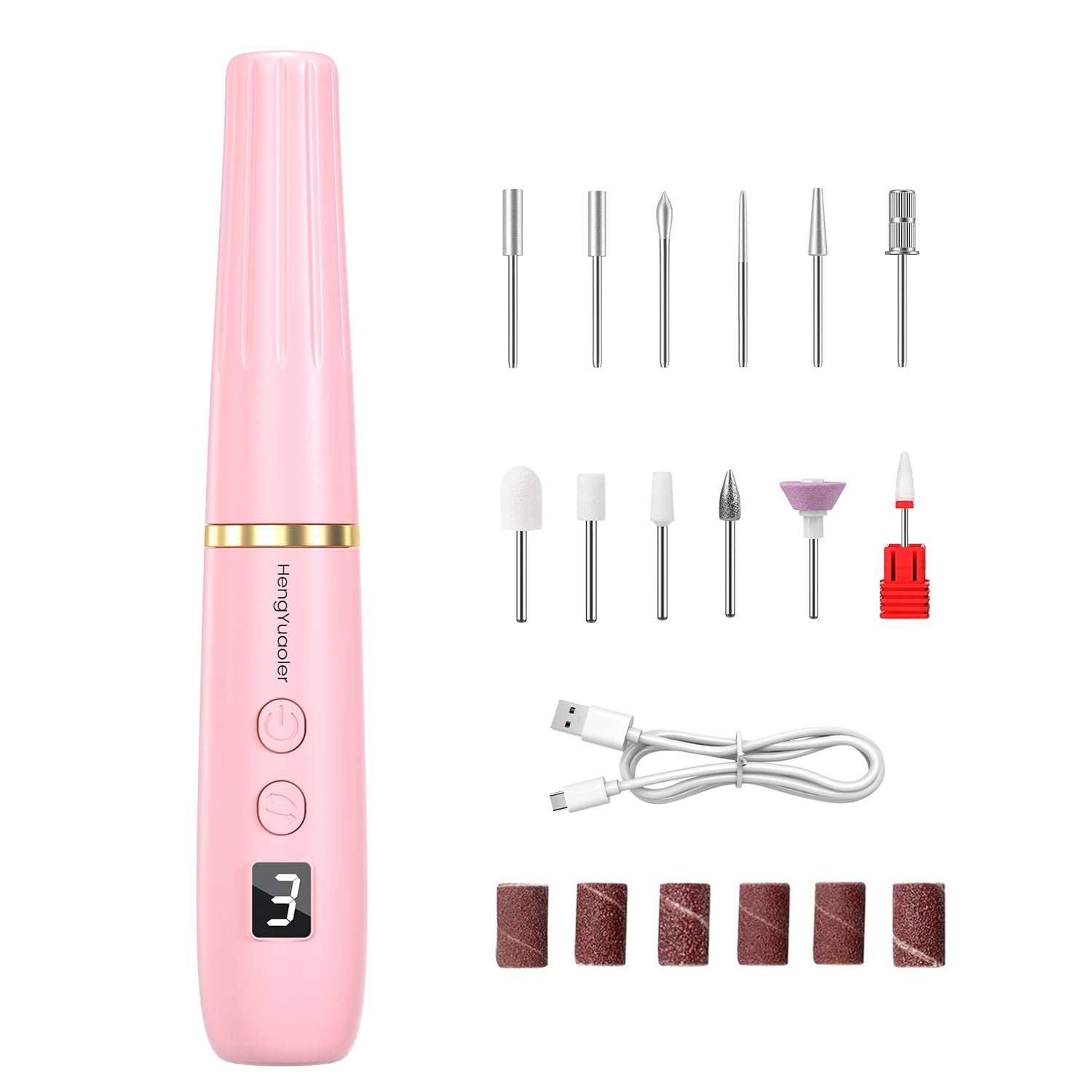 Electric Nail Polisher Professional Nail Drill Kit, Portable Electric ...