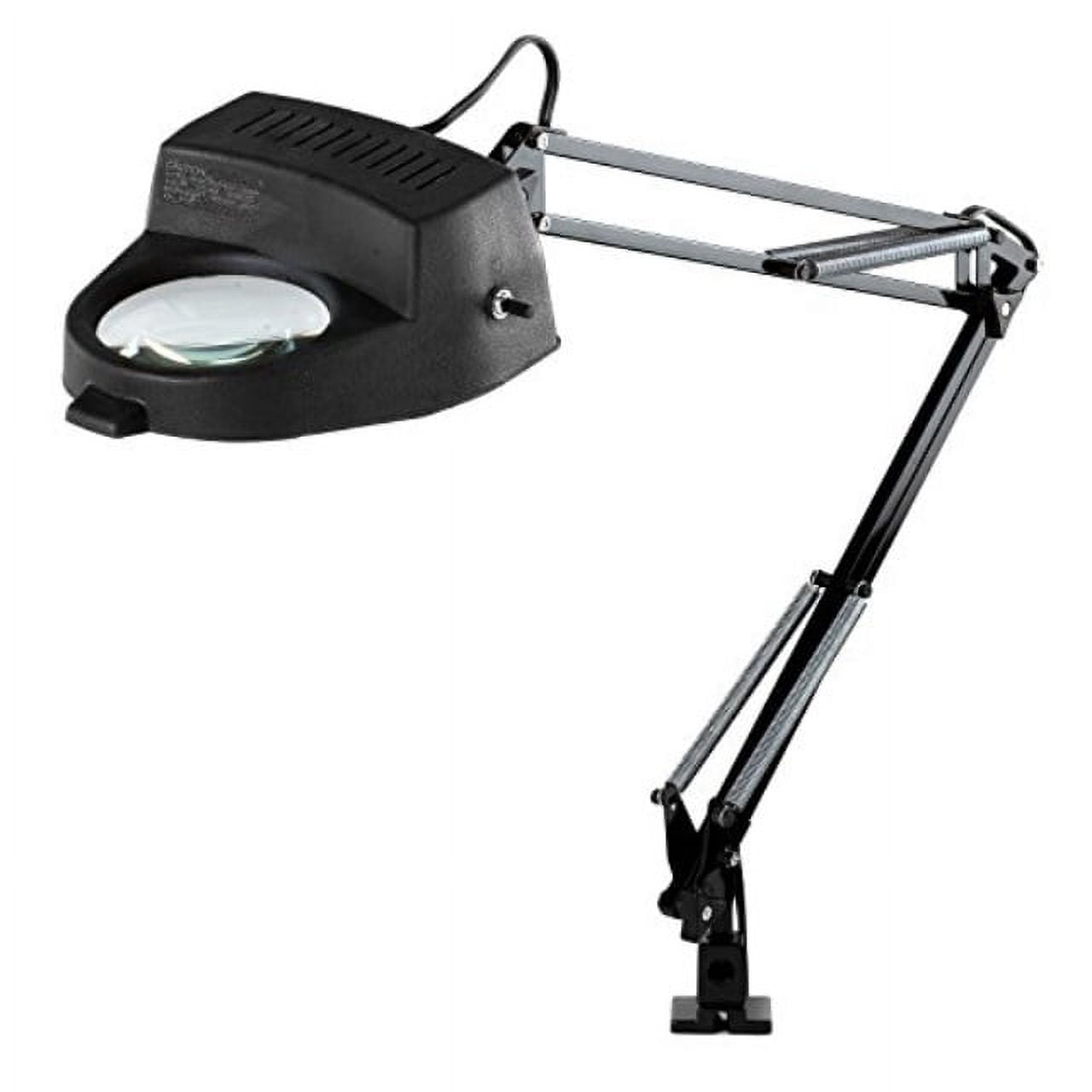 electrix 7268 black magnifier lamp, incandescent, clamp-on mounting, 3 ...