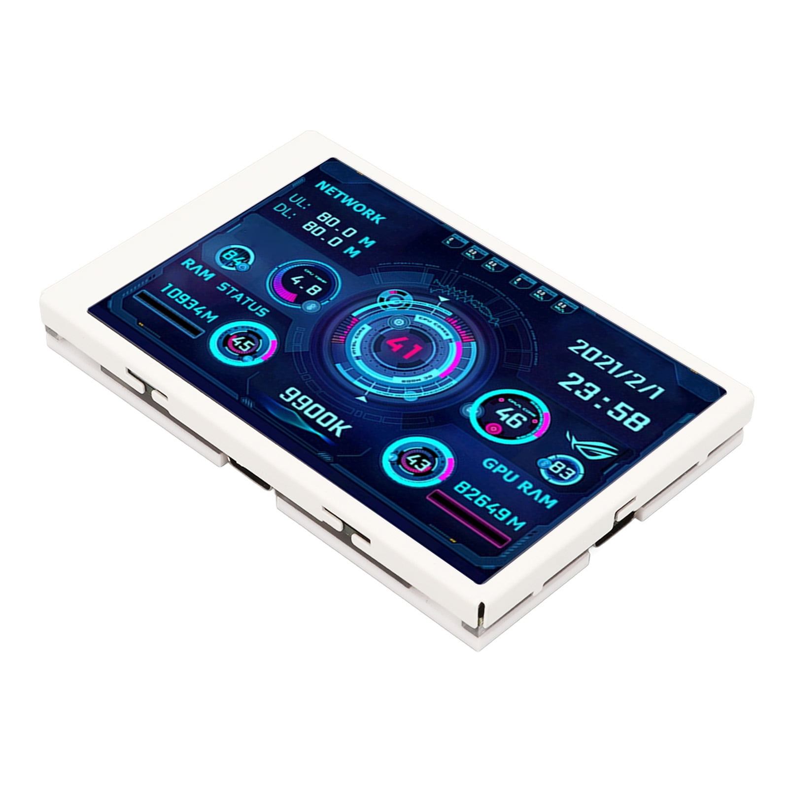 electronics Computer Temp Monitor 3.5in IPS Full View USB C Auto Off ...