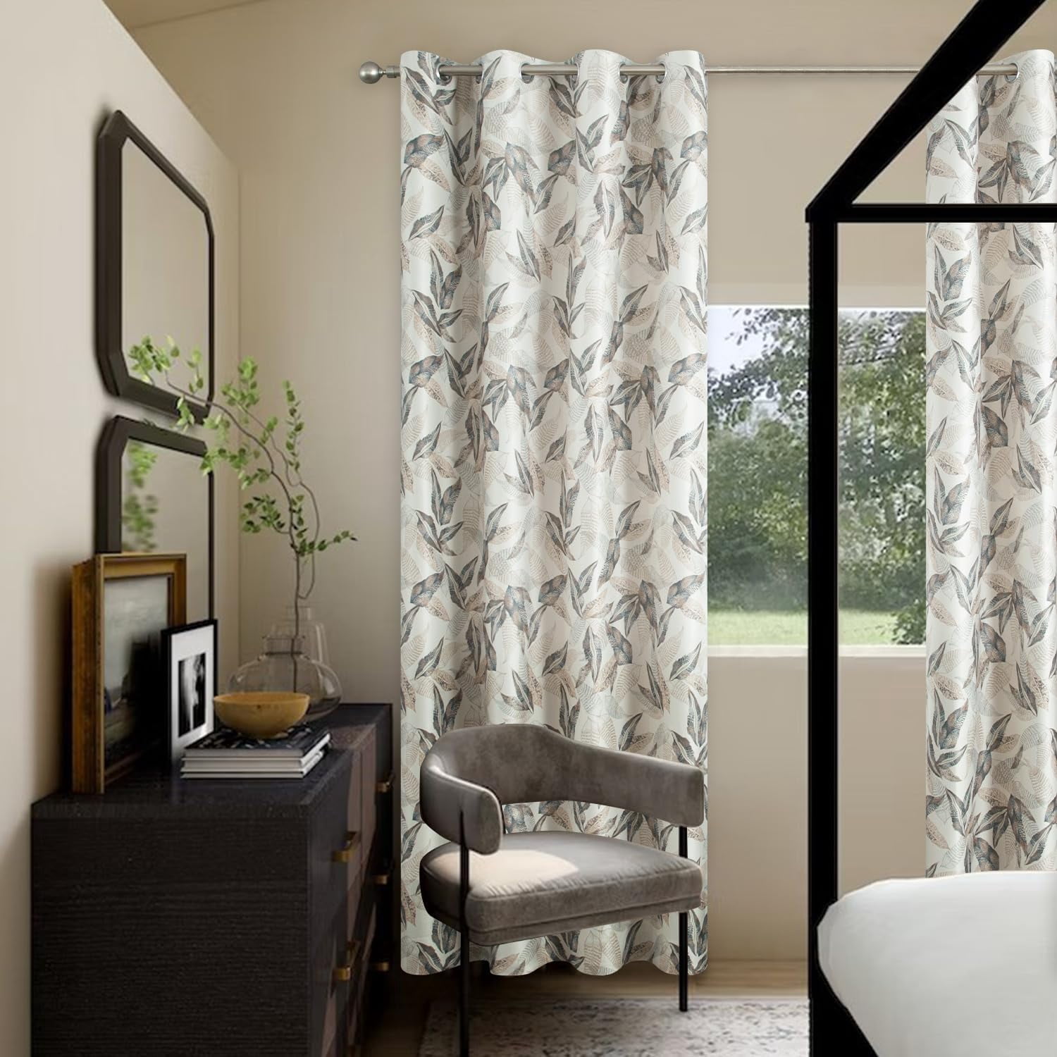 **elegant farmhouse 96 inch curtains 2 panel set, light blocking window ...