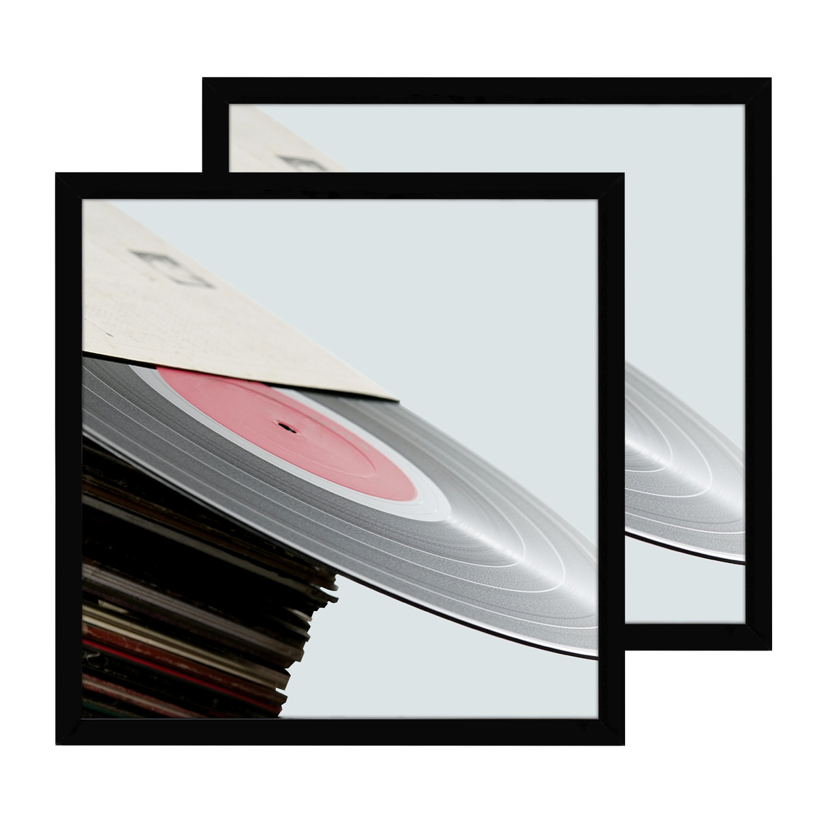 eletecpro 12.5x12.5 Black Record Frame, Sturdy and Lightweight, PVC ...