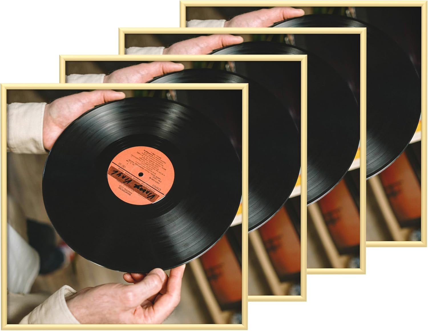 eletecpro 12.5x12.5 Record Frames with Acrylic Cover Made of Aluminum ...