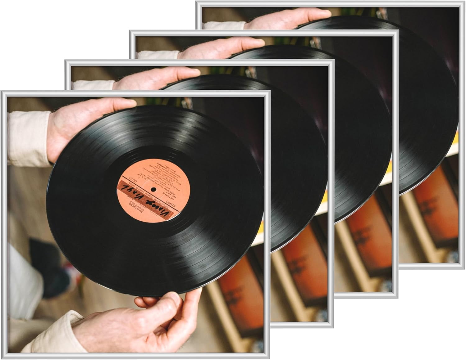 eletecpro 12.5x12.5 Record Frames with Acrylic Cover Made of Aluminum ...