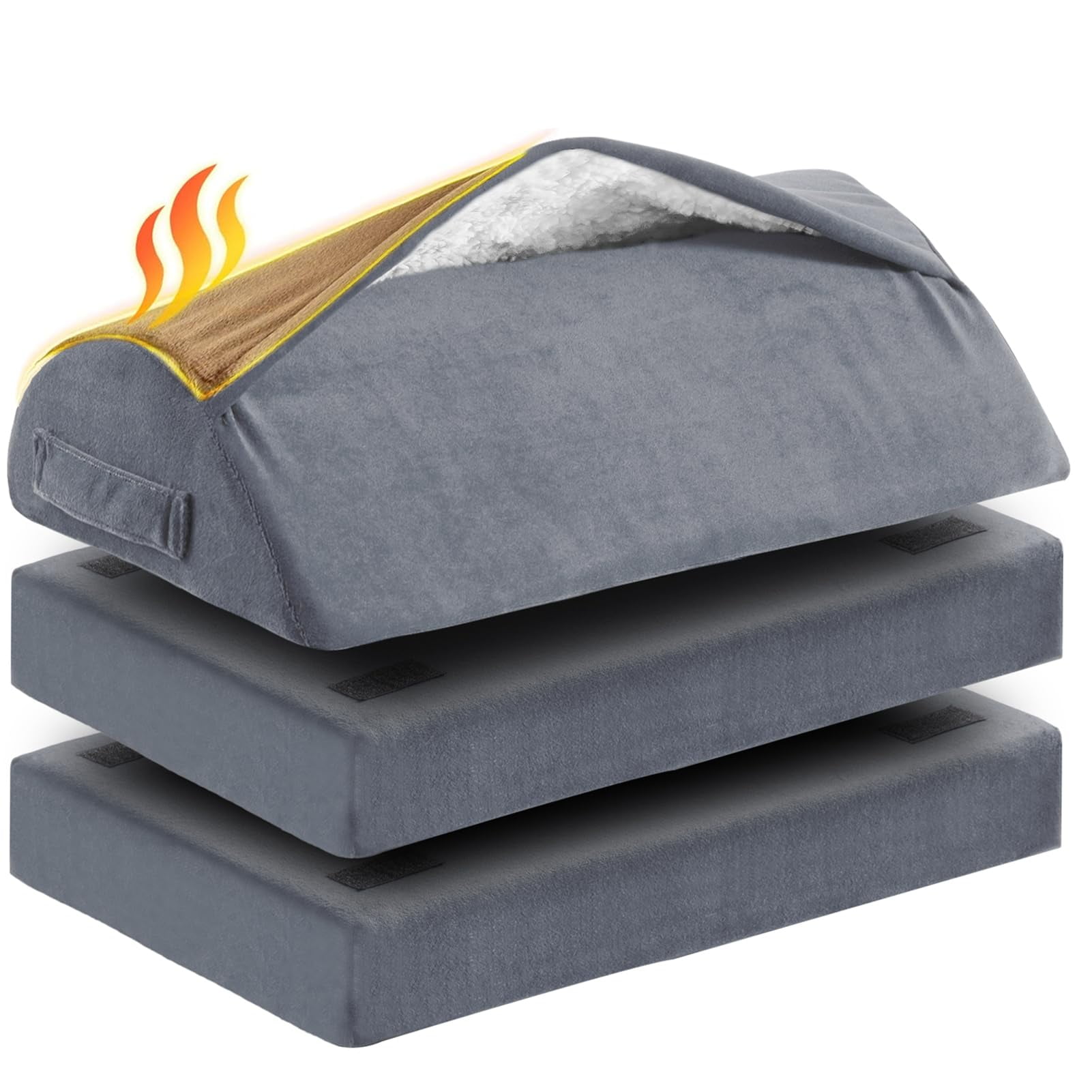 eletecpro Foot Rest for Under Desk at Work, Adjustable Memory Foam ...