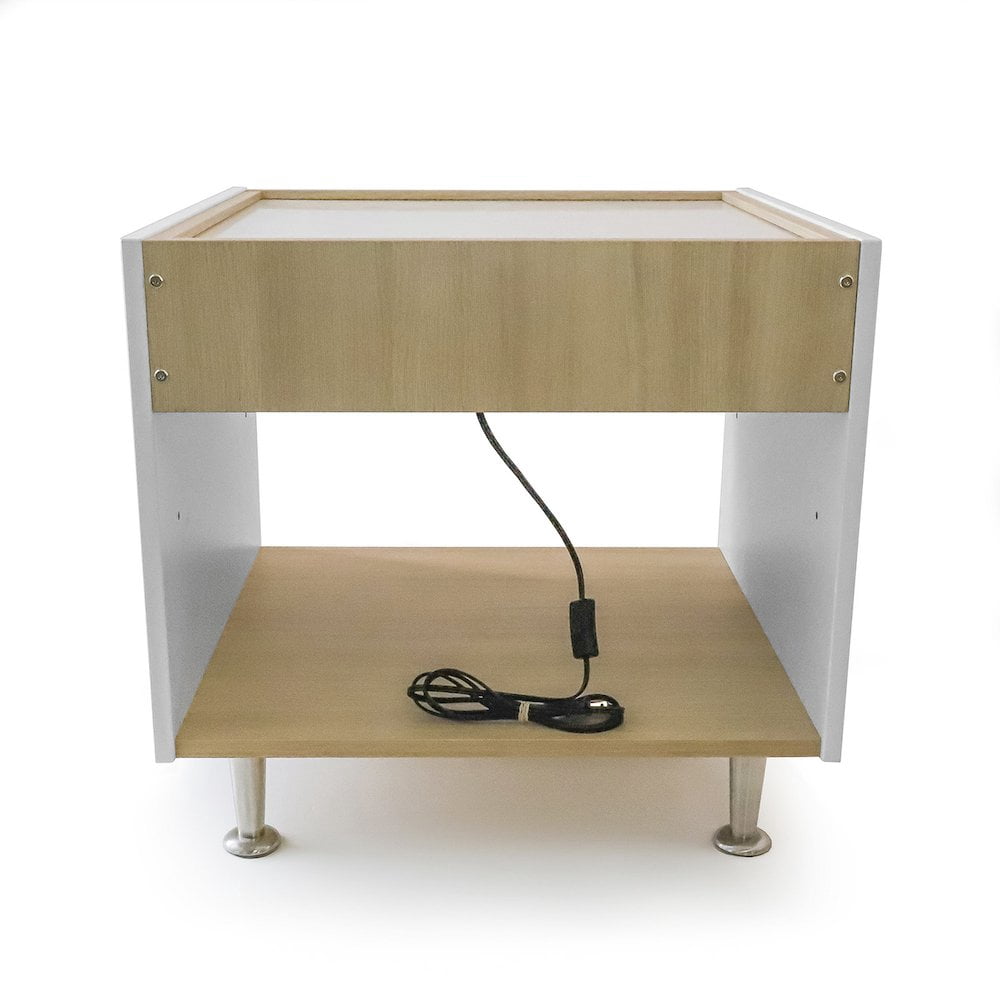 elevatED Adjustable Light Table in Brown and White Color - Walmart.com