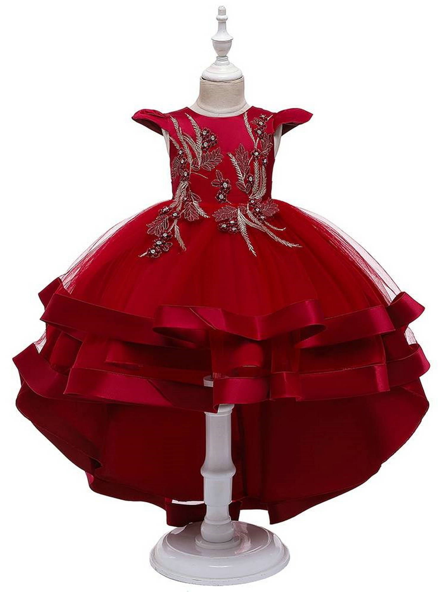 elfinBE Baby Girls Tuxedo Dress Princess Solid Color Elegant Dress,3 ...