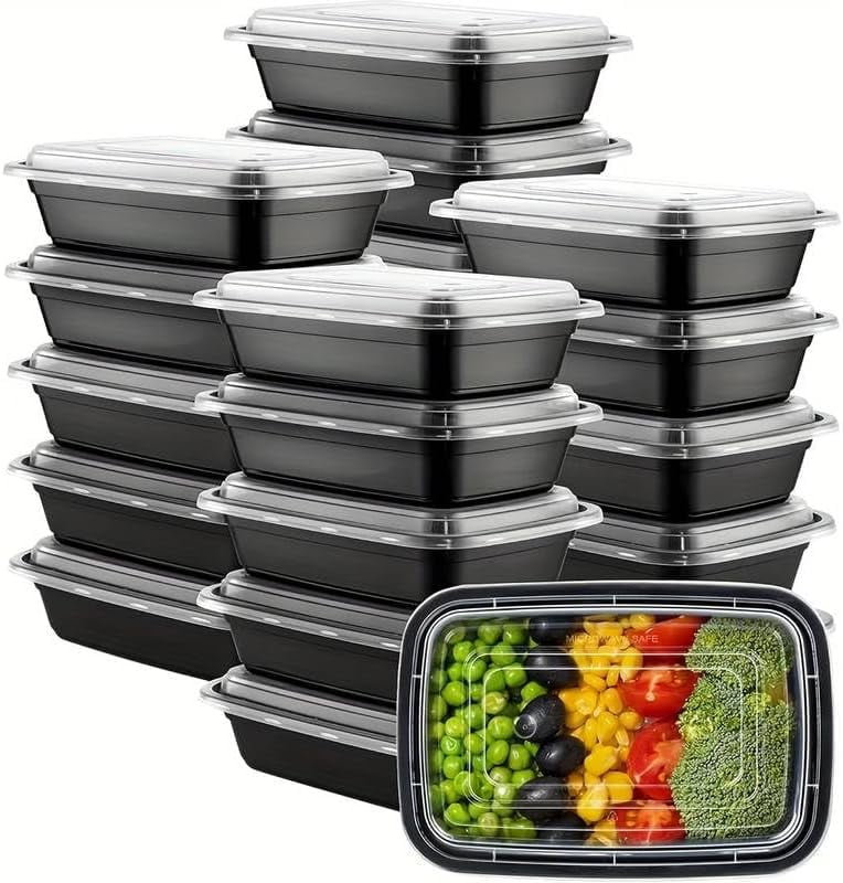 elitegadget (150-Containers) 30 oz Meal Prep Food Box Containers with ...