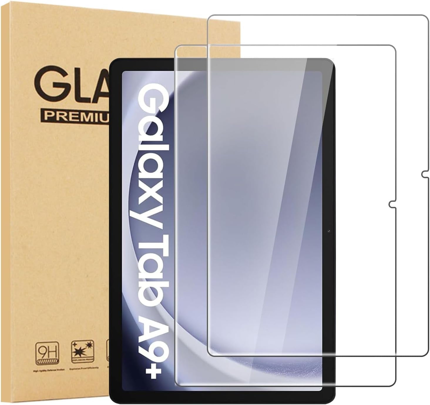 EliteGadget Tempered Glass Screen Protector for Galaxy Tab A9+ 11 ...