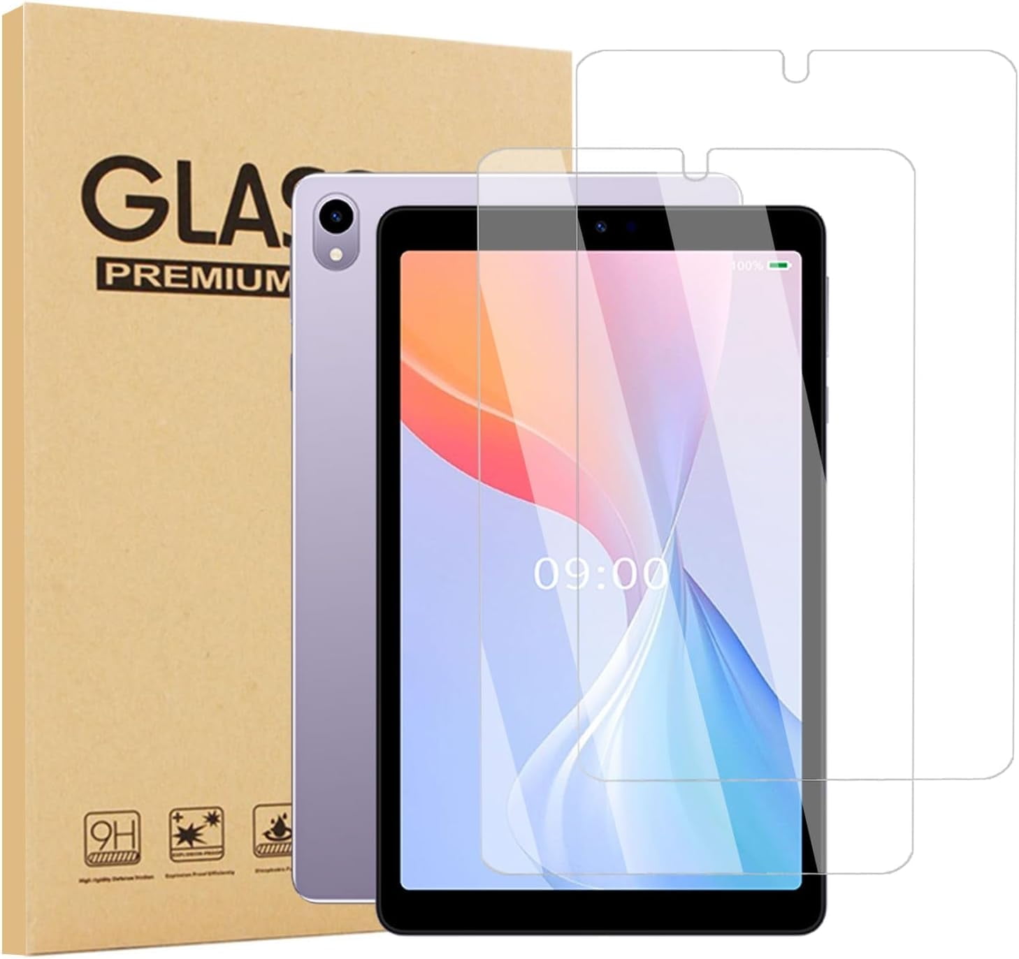 elitegadget 2 Pack Glass Screen Protector for Onn 8 Inch Tablet Gen 4 ...