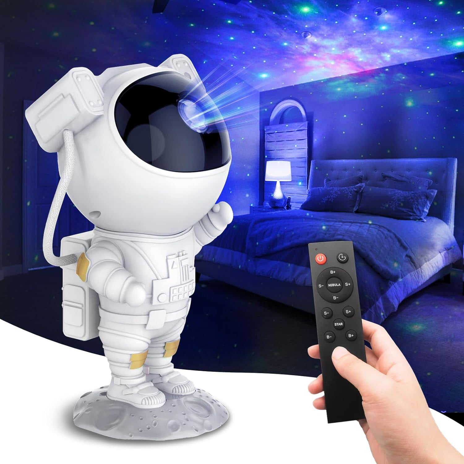 elitegadget Astronaut Star Galaxy Projector - Space Starry Night Light ...