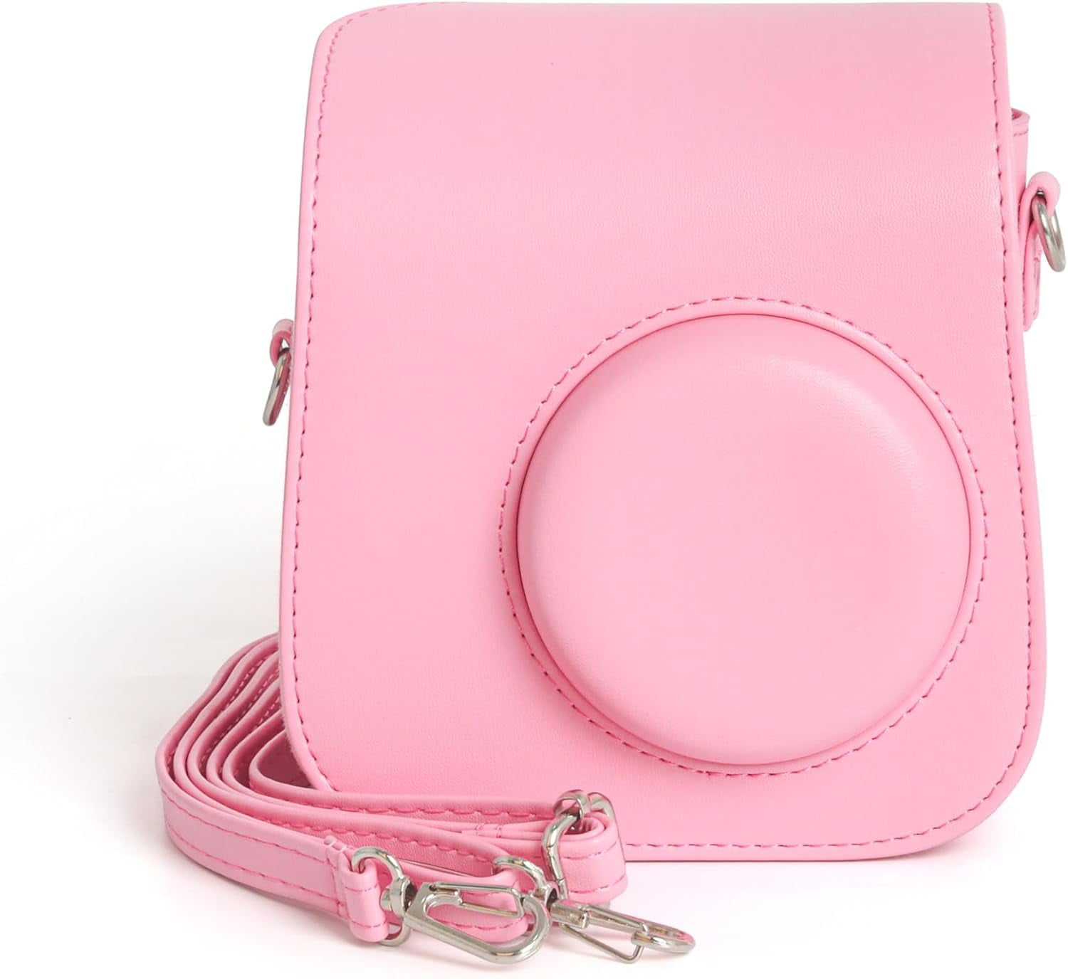 elitegadget Pink PU Leather Camera Case, Removable Strap, Compatible ...