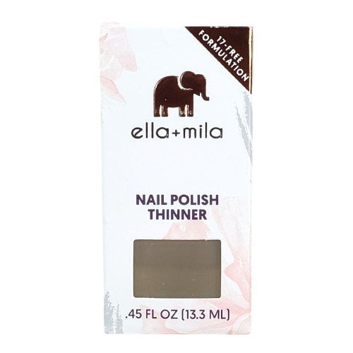 Ella+Mila Nail Polish Thinner, 0.45 oz, Restores Aged Lacquer, Easy Application - Walmart.com
