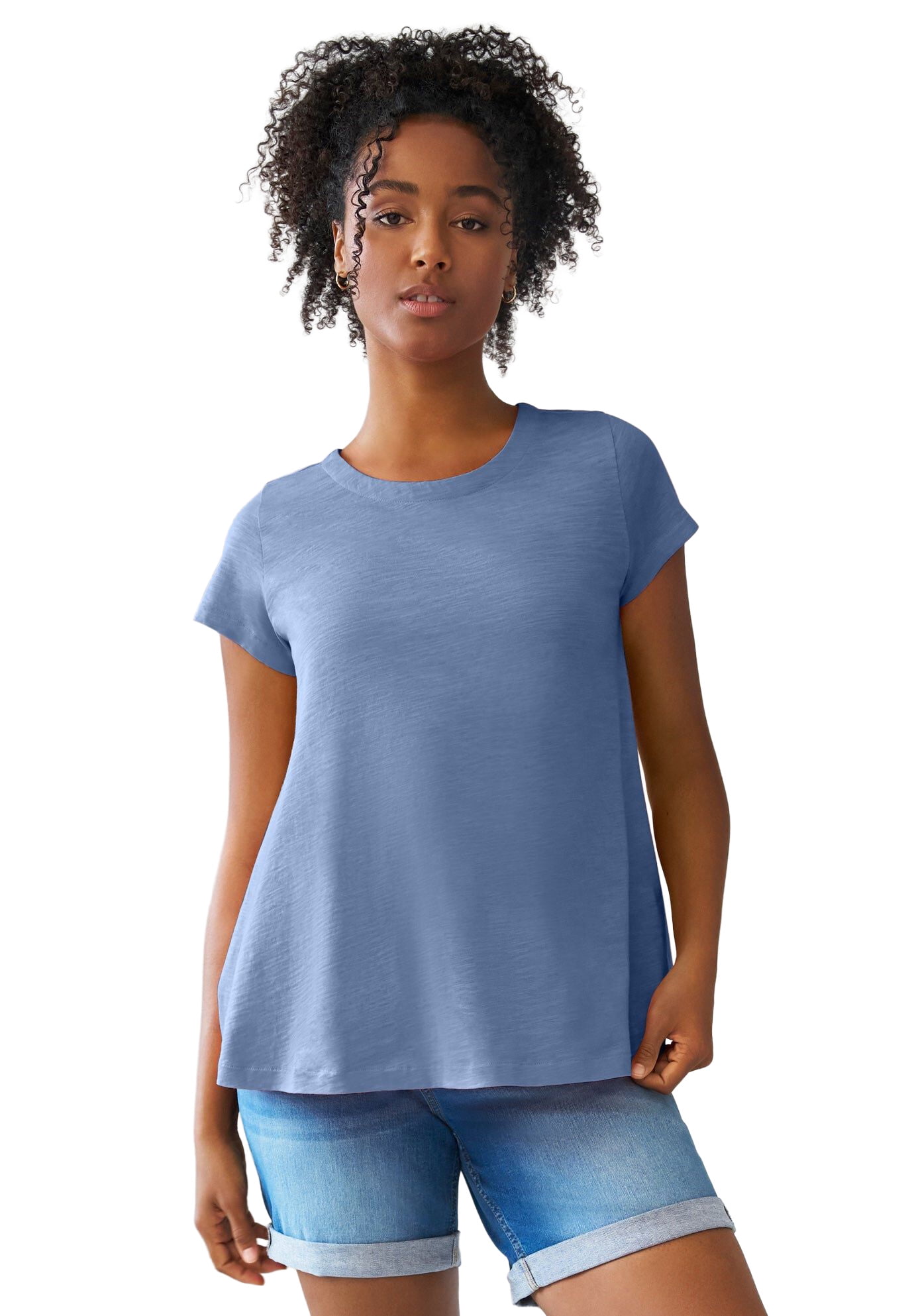 ellos Plus Size Trapeze Knit Tee - Walmart.com