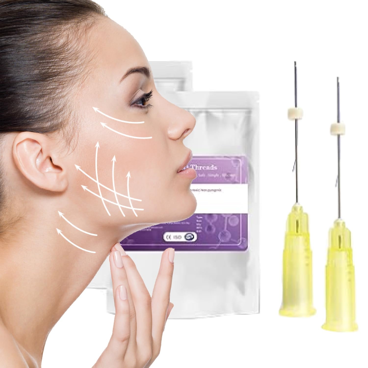 elves Pdo Threads for Eyes Lift Mono Type 30g38mm Pdo Lifting Thread for Fox Eye 40pcs Pdo ...