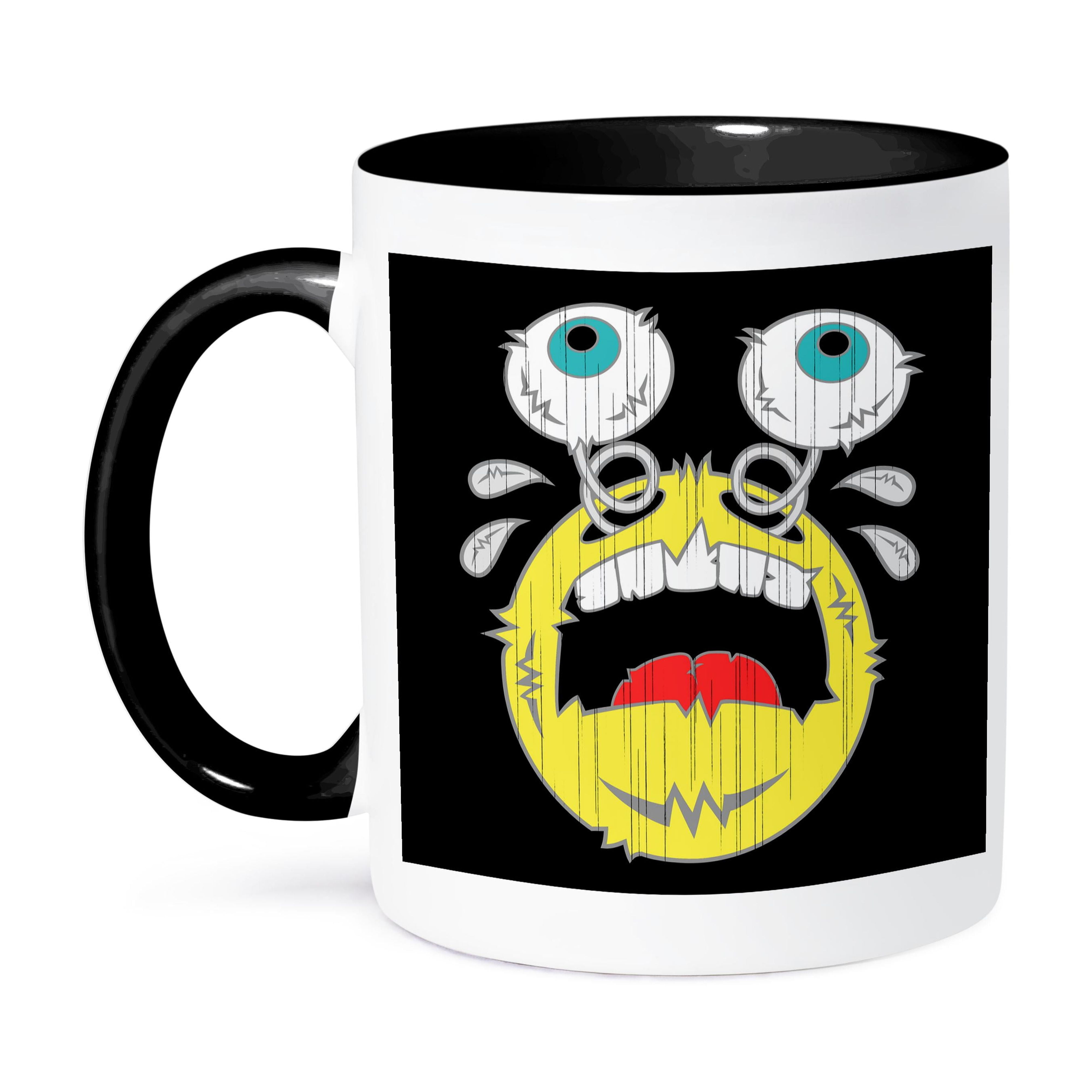 3dRose, emoticon, distressed image, freakin crying, gray lineart on ...