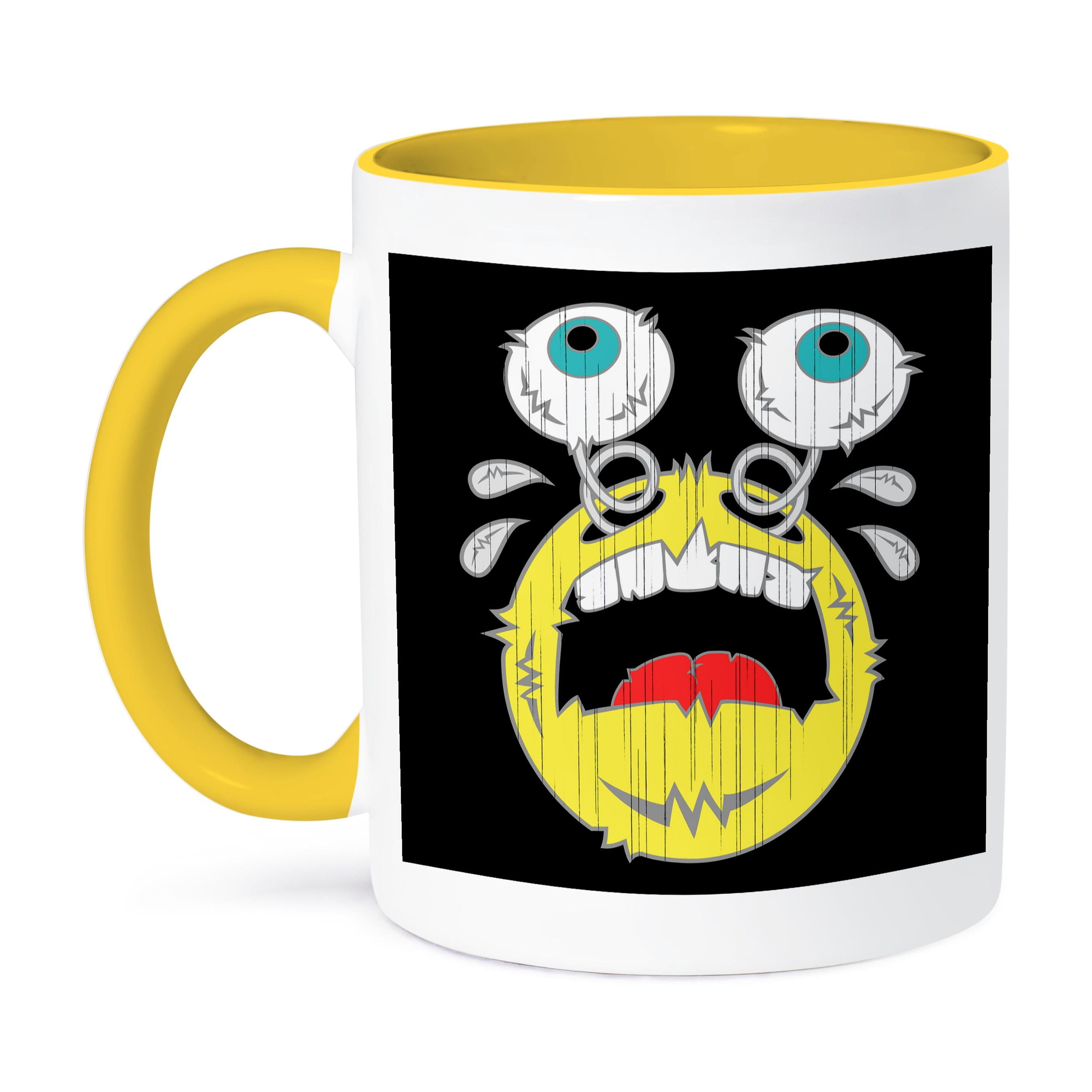 3dRose, emoticon, distressed image, freakin crying, gray lineart on ...