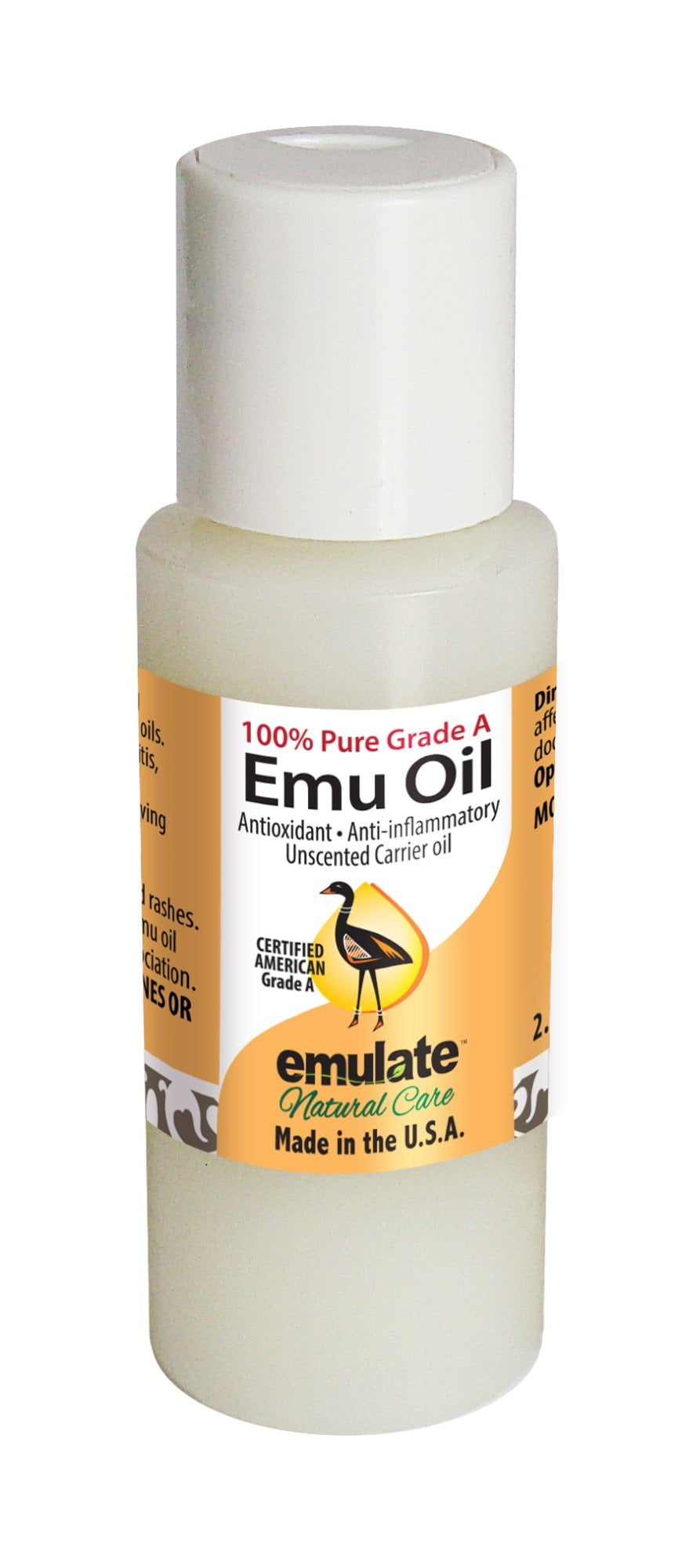 emulate Natural Care 100% Pure American EMU Oil 2.5 oz Oil - Walmart.com