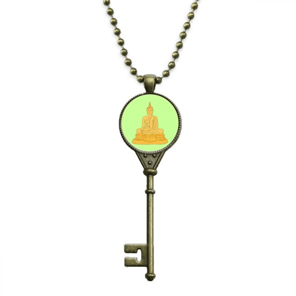 en dharma meditation portrait atabha key necklace pendant tray ...