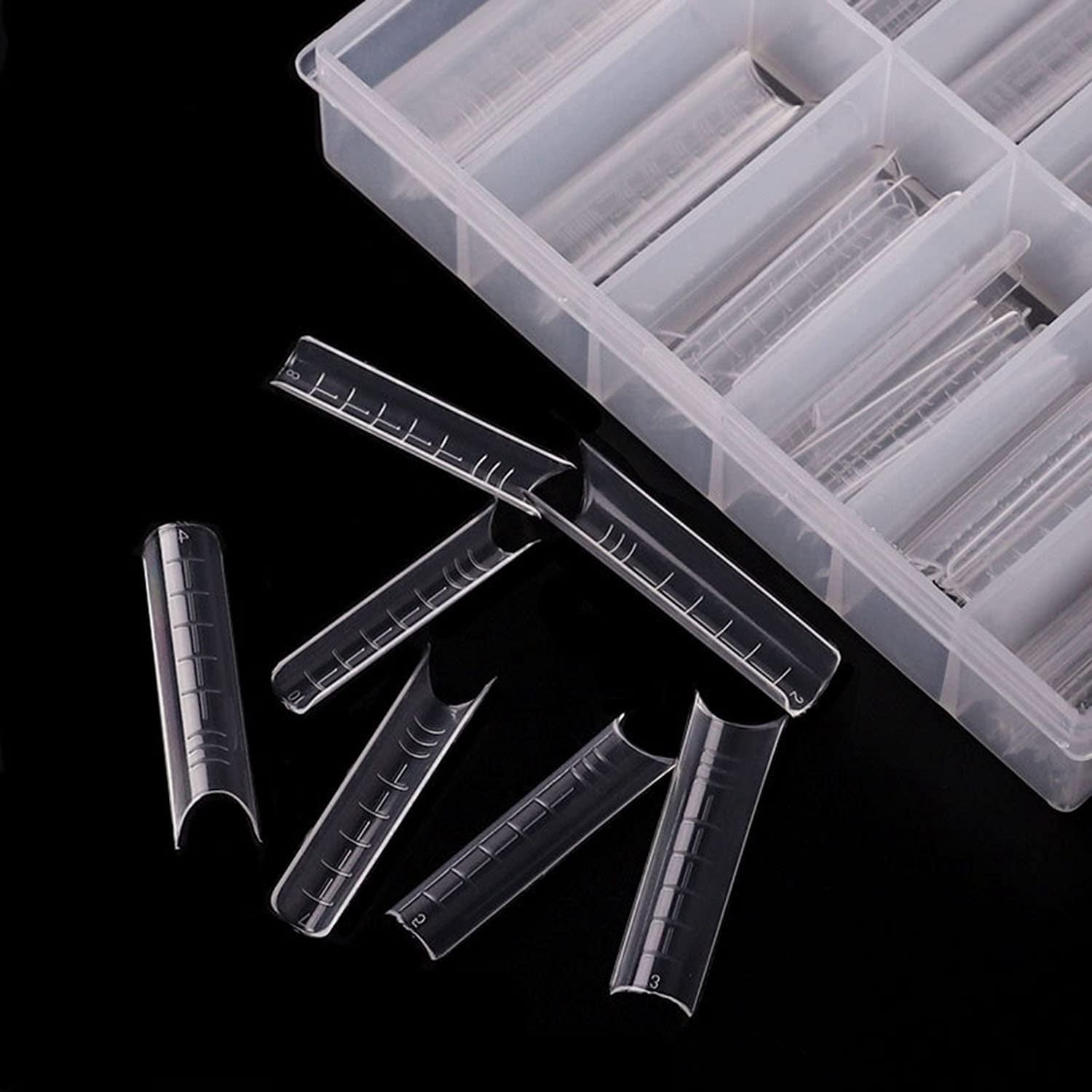 enForten 120PCS Nail Form C Curve U Shape Nail Gel Nail tips Acrylic ...