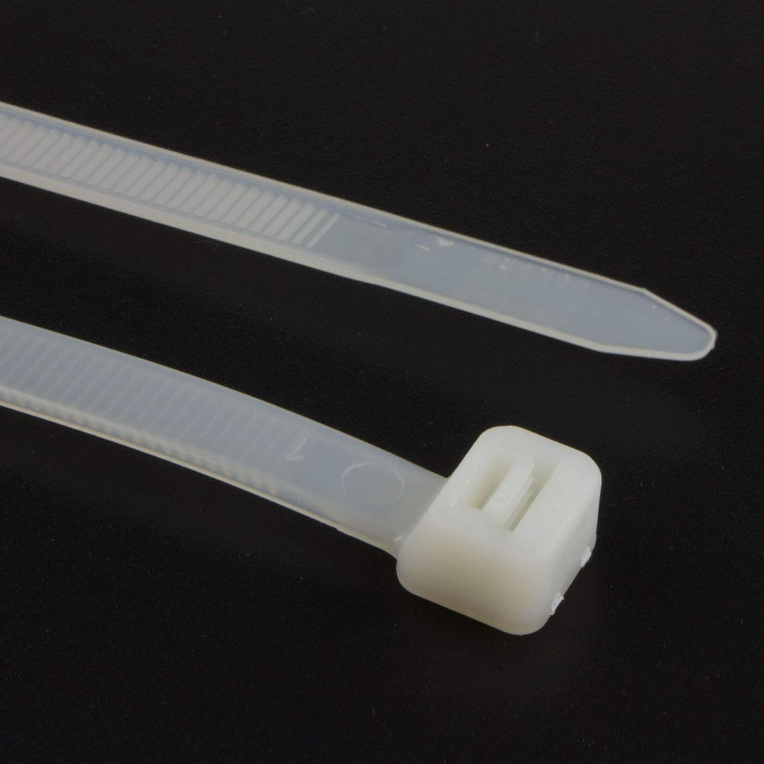 enTie Natural White Cable Ties 7.2mm x 300mm Nylon 66 UL Approved [100 ...