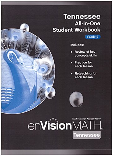 Pre-Owned enVision Math- Tennessee All-in-One Student Workbook, Grade 5 ...