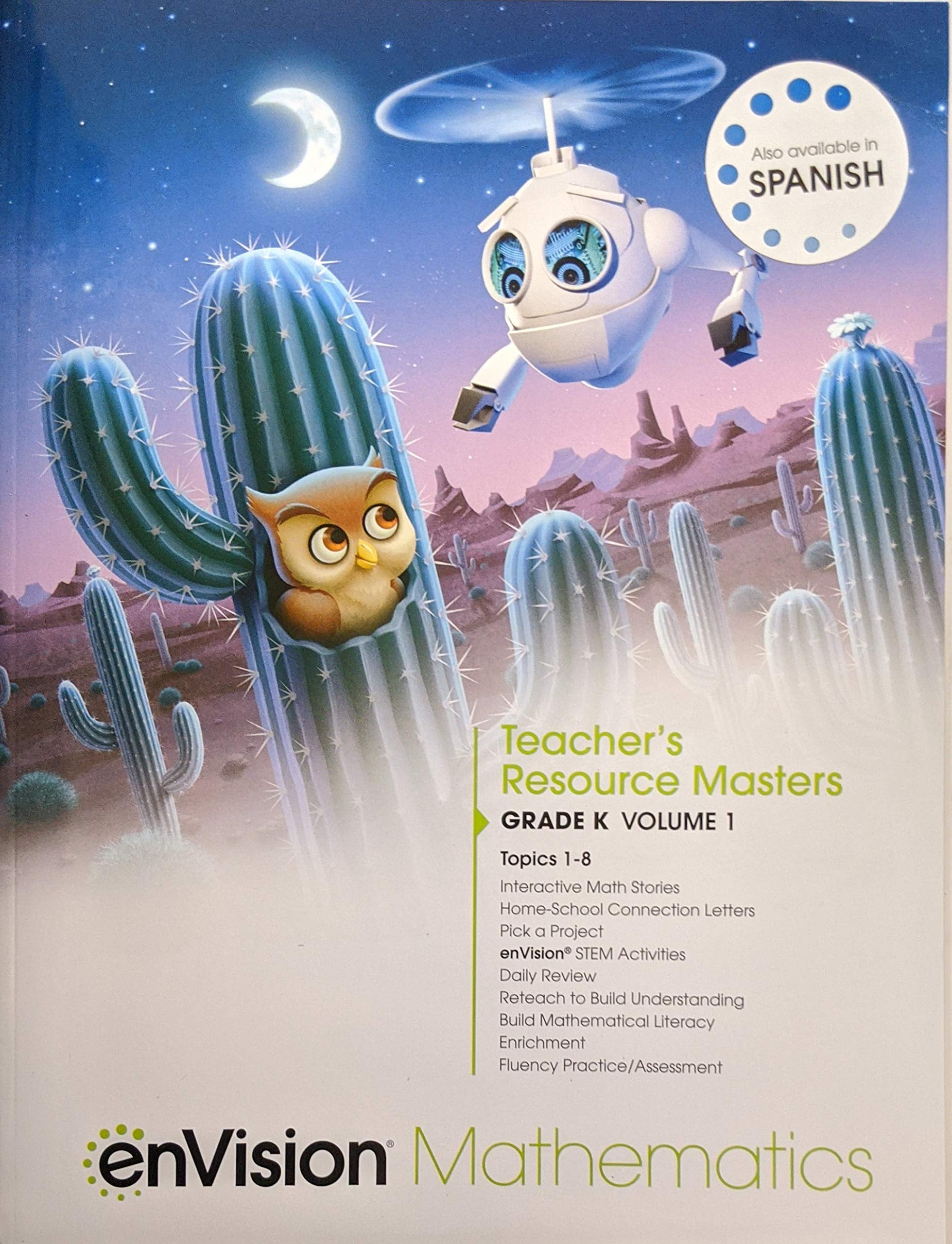 enVision Mathematics 2020 Teacher Resource Masters Grade K Volume 1, c ...