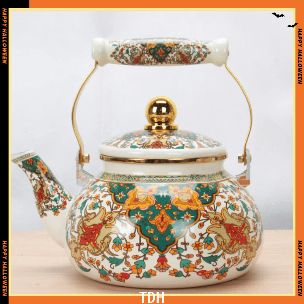 enamelware/Enamel kettle with filter screen 2.5L/water kettle/kettle ...
