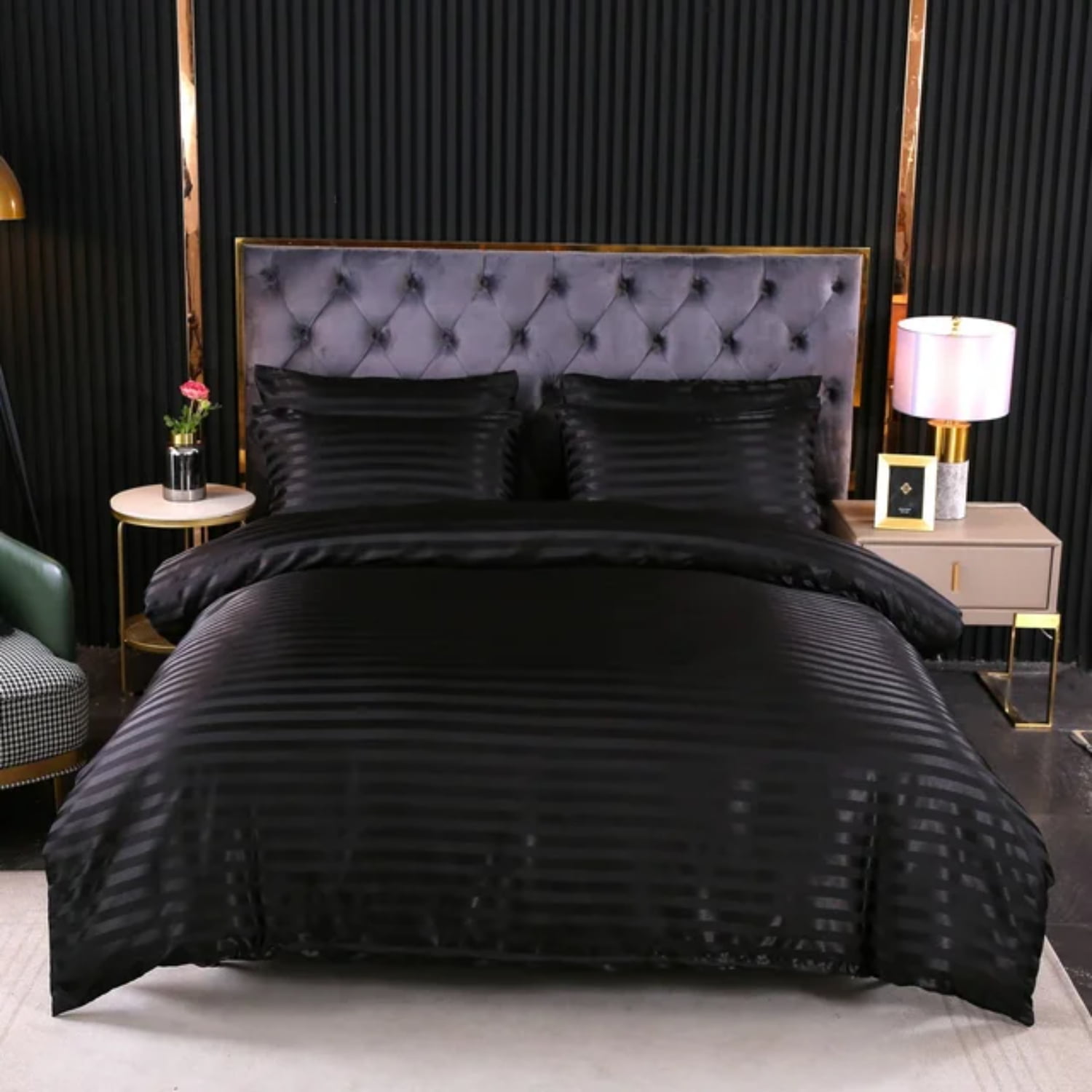 ence and sophistication. Elevate your bedroom decor with this indulgent ...