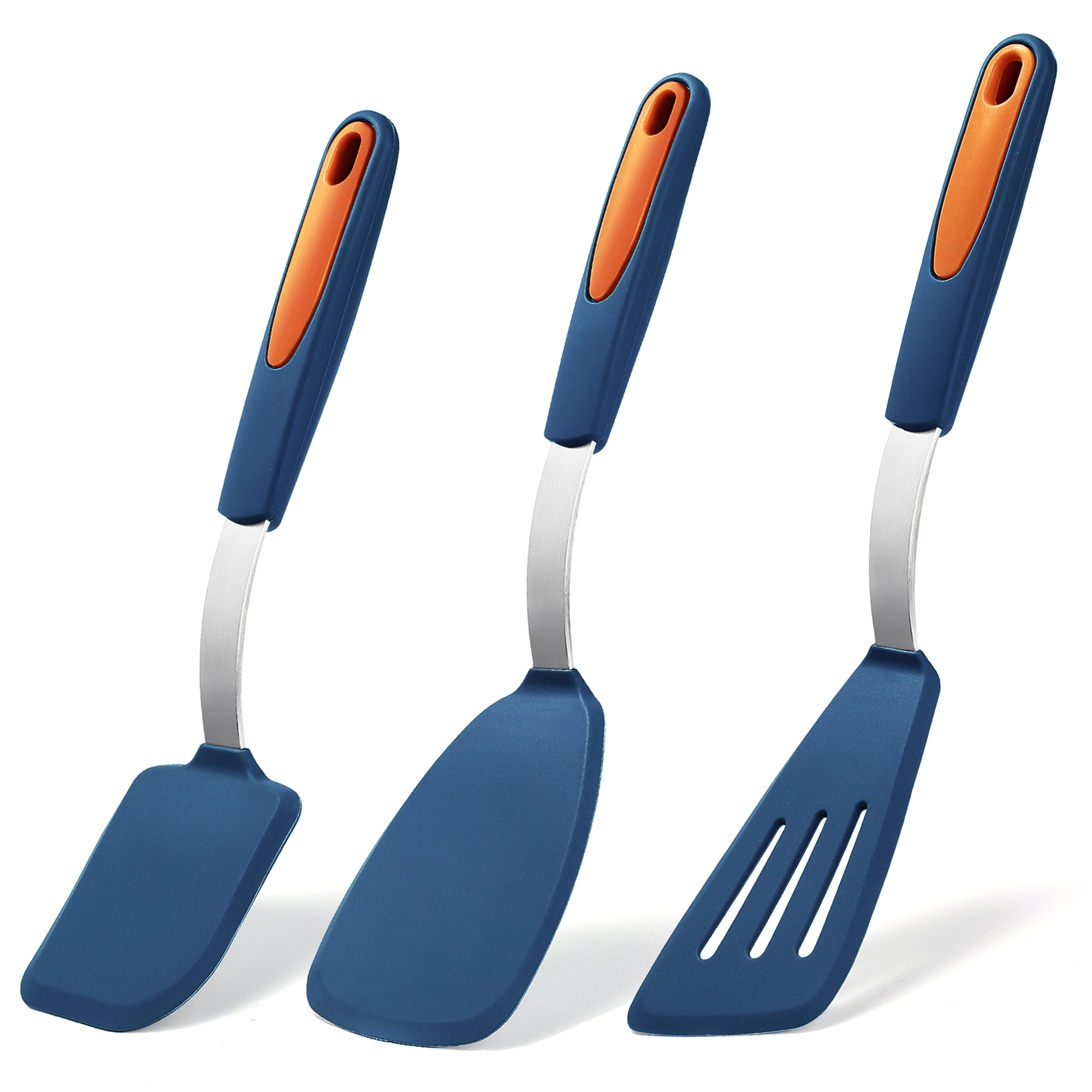 To encounter 3 Pieces Silicone Spatula Set, Heat Resistant Flexible ...