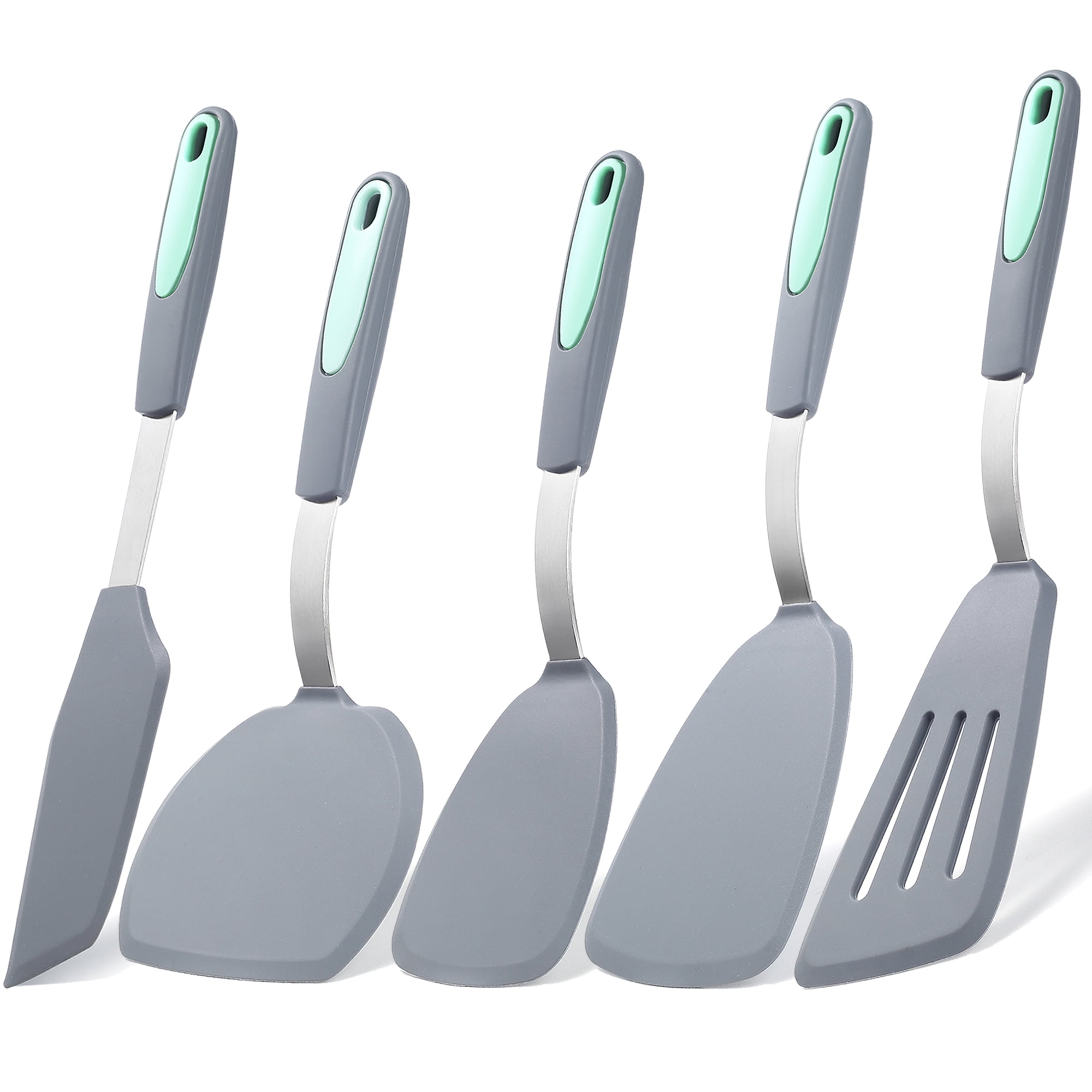 To encounter 5 Pieces Silicone Spatula Set, BPA Free Silicone Turner ...