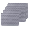 To Encounter Silicone Drying Mats, Non-Slip, 15" x 10" and 17" x 13", 4 ...