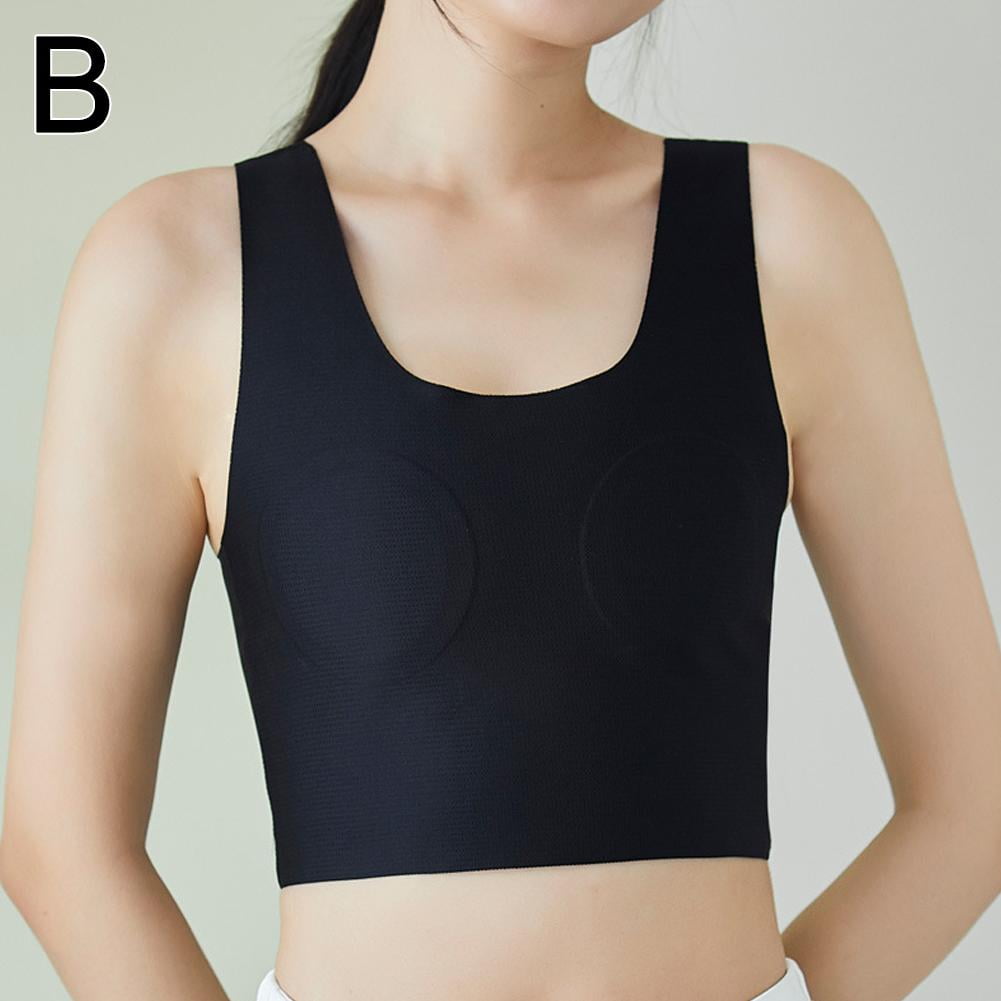 end Flat Breast Binder Corset Tomboy Underwear Women Seamless Summer ...