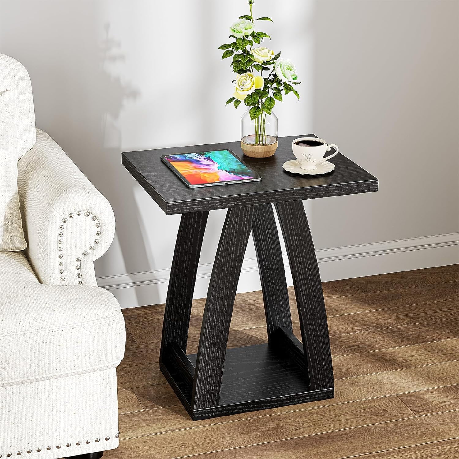 End Tables Living Room. Side Table Beside Sofa. Modern End Table for ...