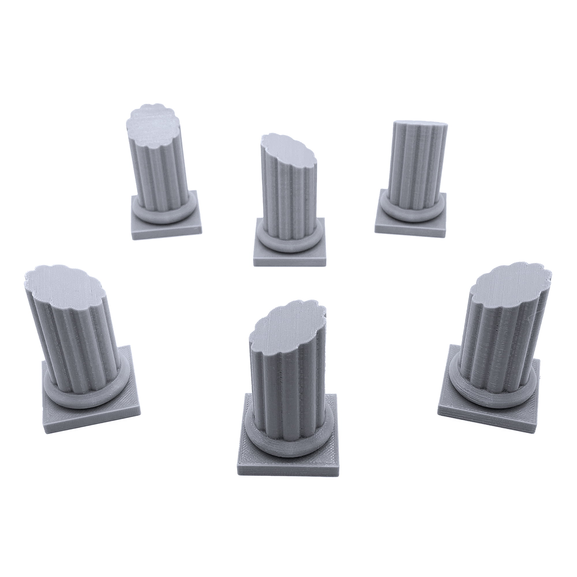 pillars, terrain scenery for tabletop 28mm miniatures wargame, 3d ...