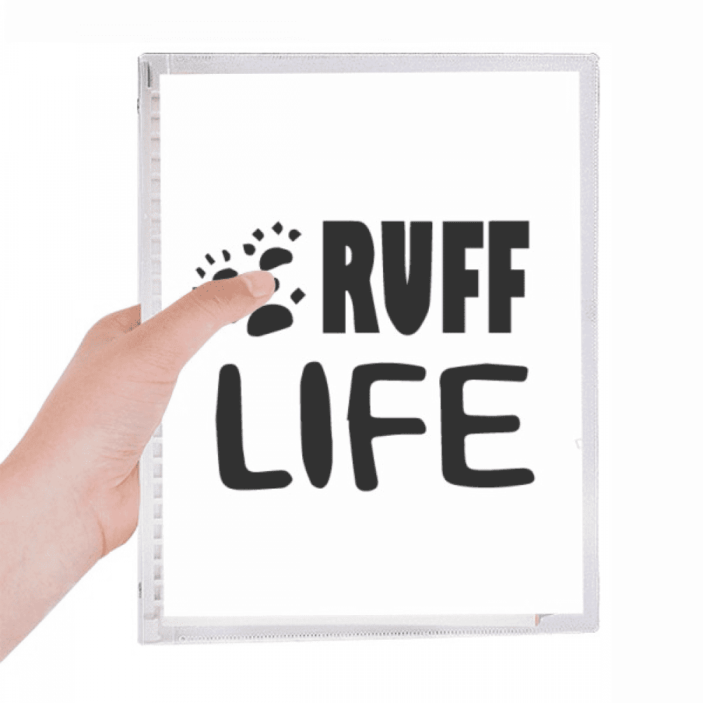 english quote design ruff life notebook loose diary refillable journal ...